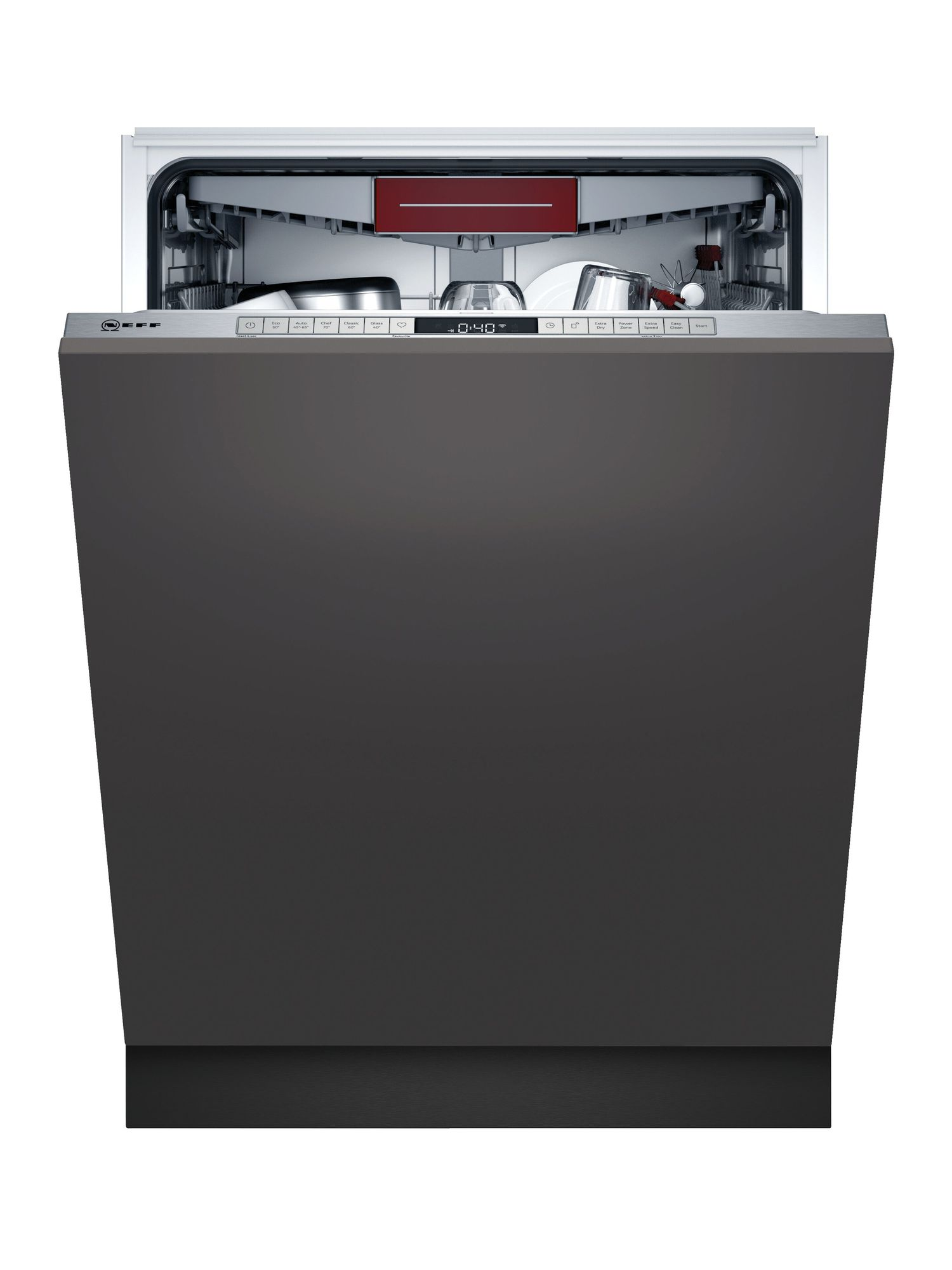 Neff Extra Height Fully Integrated Dishwasher - FlexiDrawer - Door Open ...